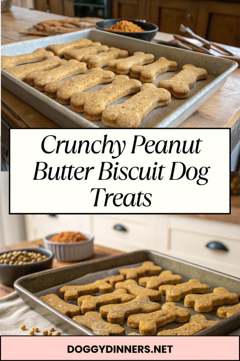 Crunchy Peanut Butter Biscuit Dog Treats – Crispy, Wholesome & Tail ...