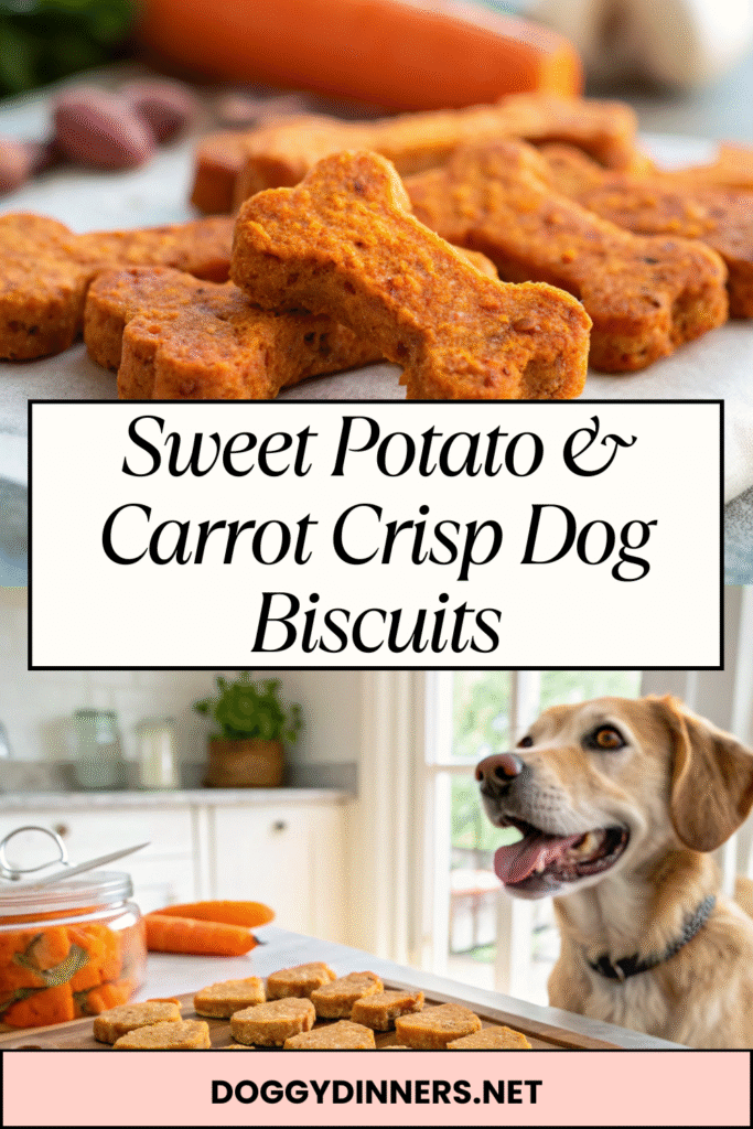 Sweet Potato & Carrot Crisp Dog Biscuits - Doggy Dinners